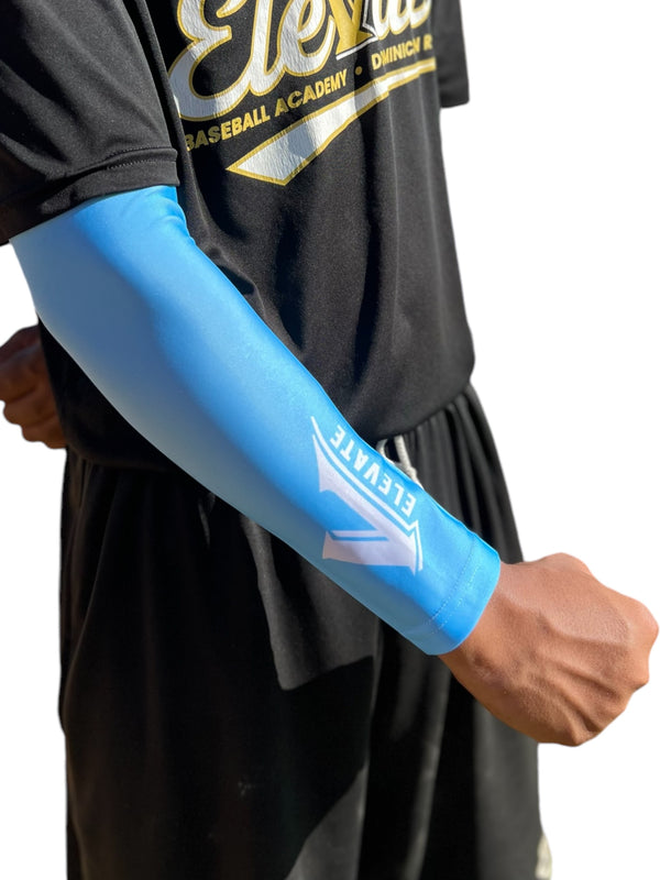 Premium Compression Arm Sleeve - POWDER BLUE - Elevate Sports